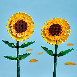 LEGO Sunflowers - Building Toy for Kids, Girls and Boys Ages 8+ - Artificial Sunflowers for Home Decor and Display - Gift for Her and Him - 40524
