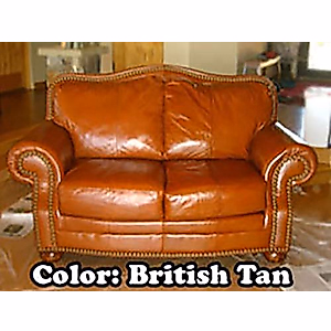 Leather Max Large 8 Ounce Jar Leather and Vinyl Repair Kit - Refinish Your Furniture, Jacket, Sofa or Car Seat, Super Easy Instructions, Restore Any Material, Bonded, Pleather, Genuine (Black)