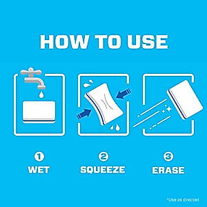 Mr. Clean Magic Eraser Kitchen, Cleaning Pads with Durafoam, 4 count (Packaging May Vary)