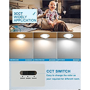 6Pack 𝗠𝗲𝘁𝗮𝗹 LED Downlight and Gimbal Recessed Lighting 6 inch, Adjustable Angled LED Recessed Lighted 3000K/4000K/5000K 12W=120W 1200LM Super Bright Directional Downlight