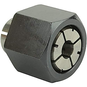 Thaekuns 2 piece Router Collet Kit 1/4" and 1/2" fits for Dewalt 326286-04, 326286-03, Bosch 2610906283, 2610906284, Hitachi 323-293, 323-421,Big Horn 19691,19693&RC025DW,RC050DW