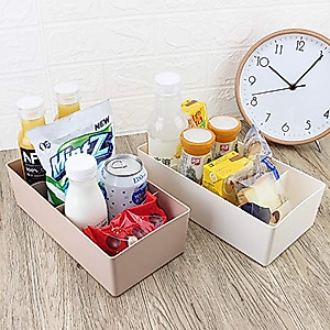 Lunmore 4 Grid Socks Underwear Drawer Organizer Divider, Cabinet Closet Organizer Storage Boxes for Socks, Underpants, Ties Set of 3