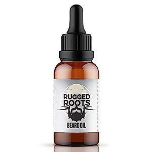 Rugged Roots Beard Oil and Conditioner Natural Beard Care Made with Tobacco Vanilla Scented Premium Oils- Softens Beard and Promotes Healthy Beard Growth-Small Gift for Men, Perfect Stocking Stuffer