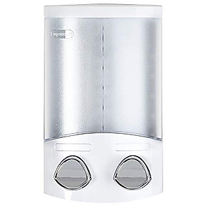 Better Living Products, White 76254-1 Euro Series 2-Chamber Soap and Shower Dispenser