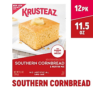 Krusteaz Southern Cornbread and Muffin Mix 11.5 Ounce (Pack of 12)