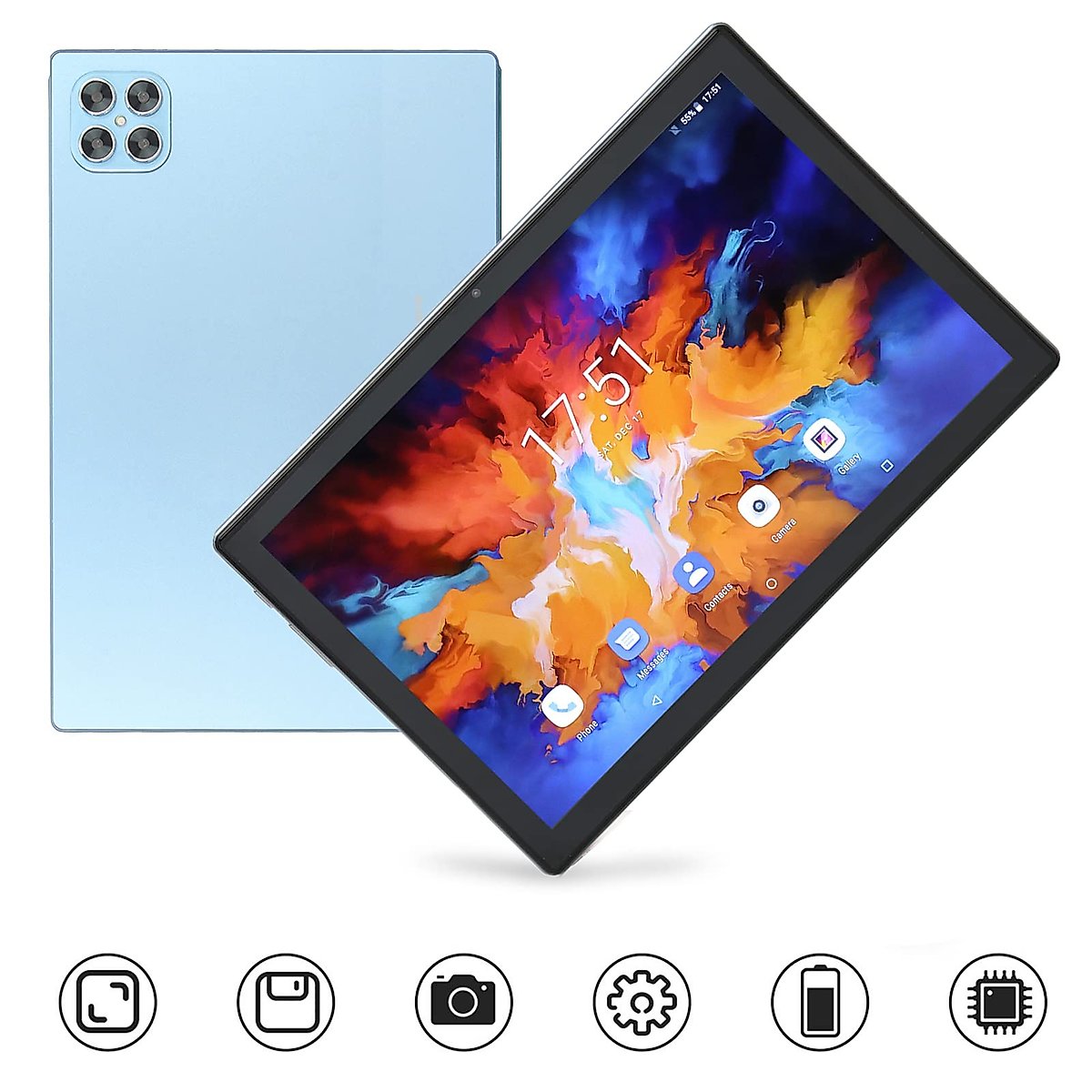 ICRPSTU 2 in 1 Tablet, 4GLTE 5G Dual WiFi Tablet Computer Front 8MP Rear 20MP 1920x1200 IPS Display for Home for Android 11 (#1)