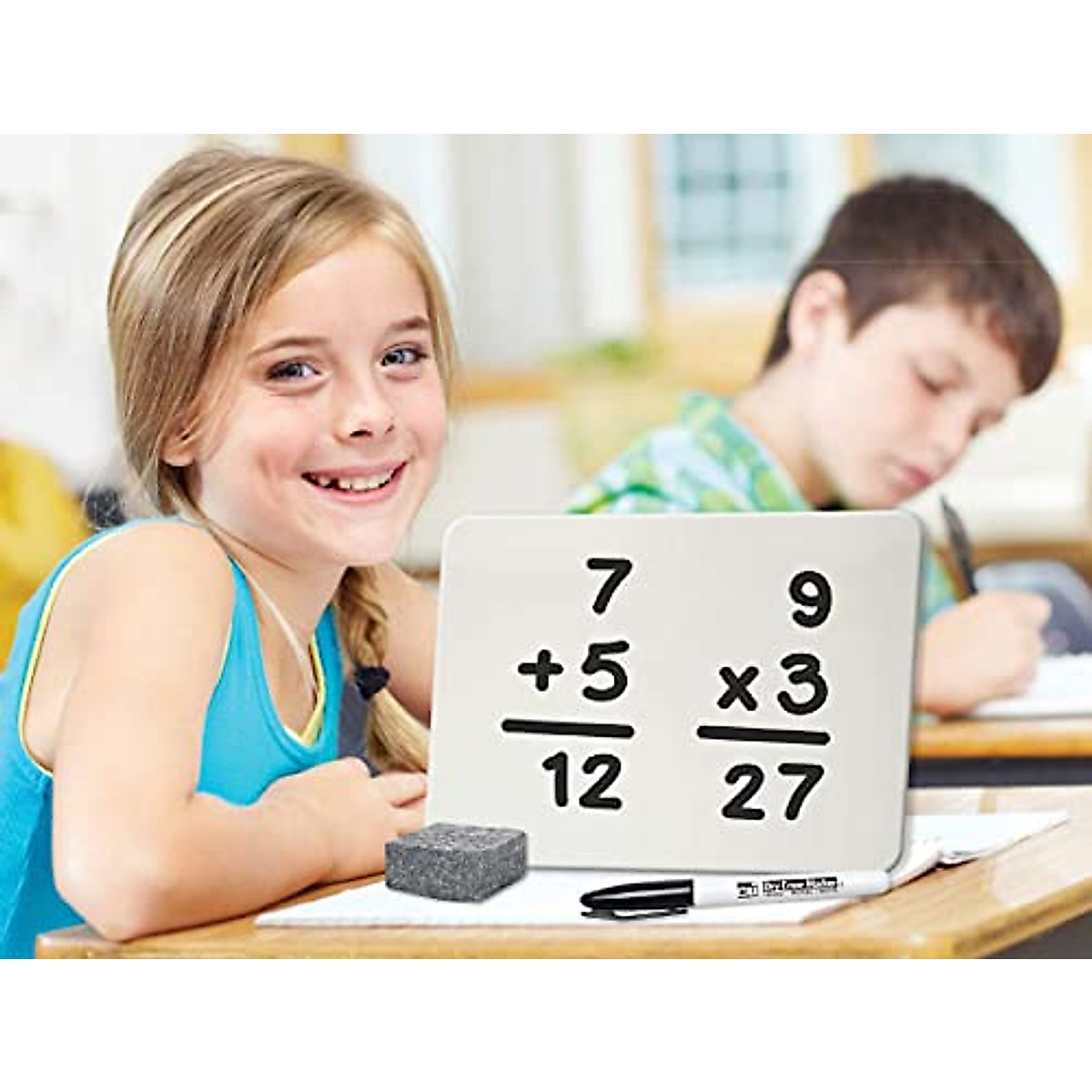 Charles Leonard Dry Erase Lapboard, 9 x 12 Inches, Masonite, One Sided, Plain White, 12 Each (35100)