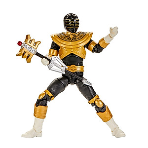 Power Rangers Lightning Collection Zeo Gold Ranger 6-Inch Premium Collectible Action Figure Toy with Accessories