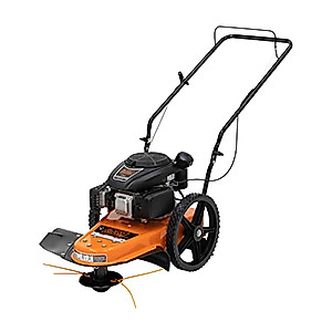 BLACK+DECKER 25A-26KF736 4-Cycle Gas Powered 22-Inch Walk-Behind High-Wheeled String Trimmer with 173cc Kohler Engine, Black and Orange