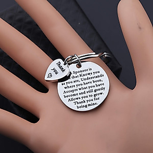 MAOFAED Sponsor Gift Sponsor Keychain Sponsor Appreciation Gift AA Sponsor Gift NA Addiction Recovery Gift