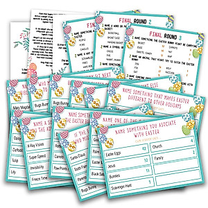 Easter Friendly Feud Quiz, Family Feud Quiz, Baby Shower Game Night, Easter Party Game, Family Activity, Feud Trivia Quiz, Baby Shower Game - 02