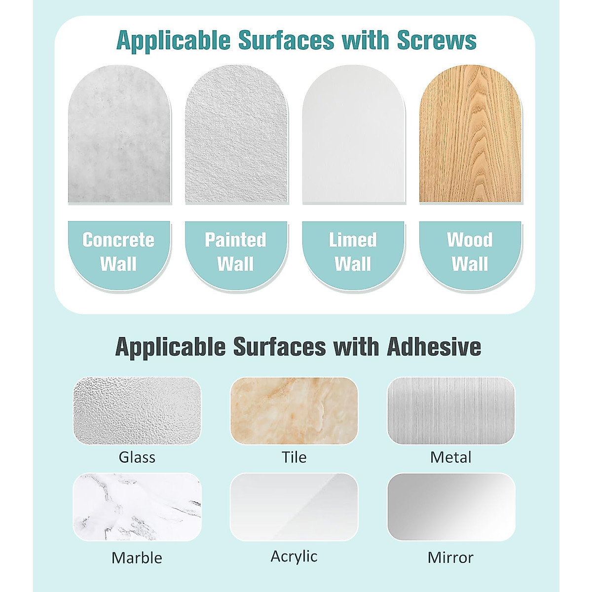 RELBRO Key Holder Wall Mount, Black Metal Key Hanger Self Adhesive Key Rail with 3 Key Hooks Key Rack Organizer 2 Options Installation for Entryway Hallway Kitchen RV Camper