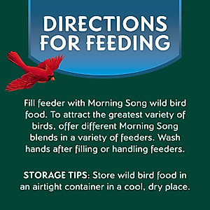 Morning Song Dove & Ground Feeding Wild Bird Food, Quail, Pigeon and Dove Food Seed Mix for Outside Feeders, 7-Pound Bag