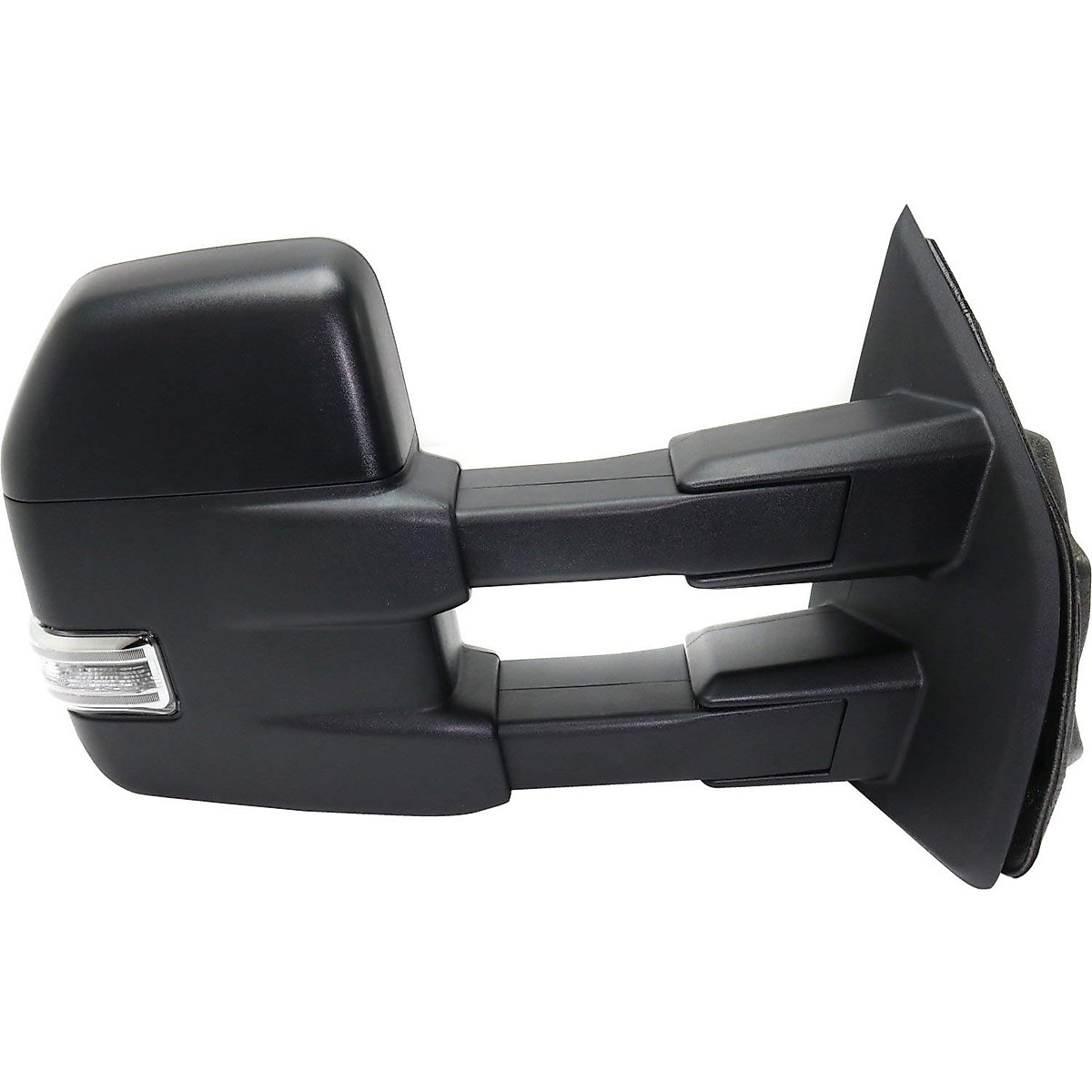 Kool Vue Power Heated Towing Mirrors for Ford F-150 2015-2018 Power Fold With Signal Light, Blind Spot Light, Memory & Puddle Lamp; Without Auto-Dimming Textured Pair