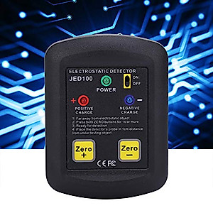 Hand-held Static Meter, Positive & Negative Dual Indicator Tester, 100v-20kv Non-Contact Electrostatic Field Testing Tool for Fiber Yarn Fabric Carpet Board Paper Rubber