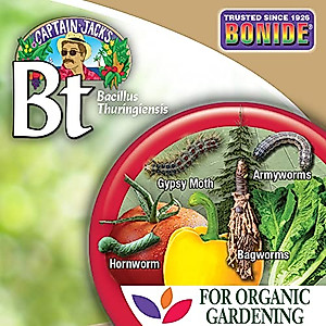 Bonide Captain Jack's Thuricide BT, 128 oz Ready-to-Use with Sprayer, Kills Worms and Caterpillars in Home Garden, For Organic Gardening
