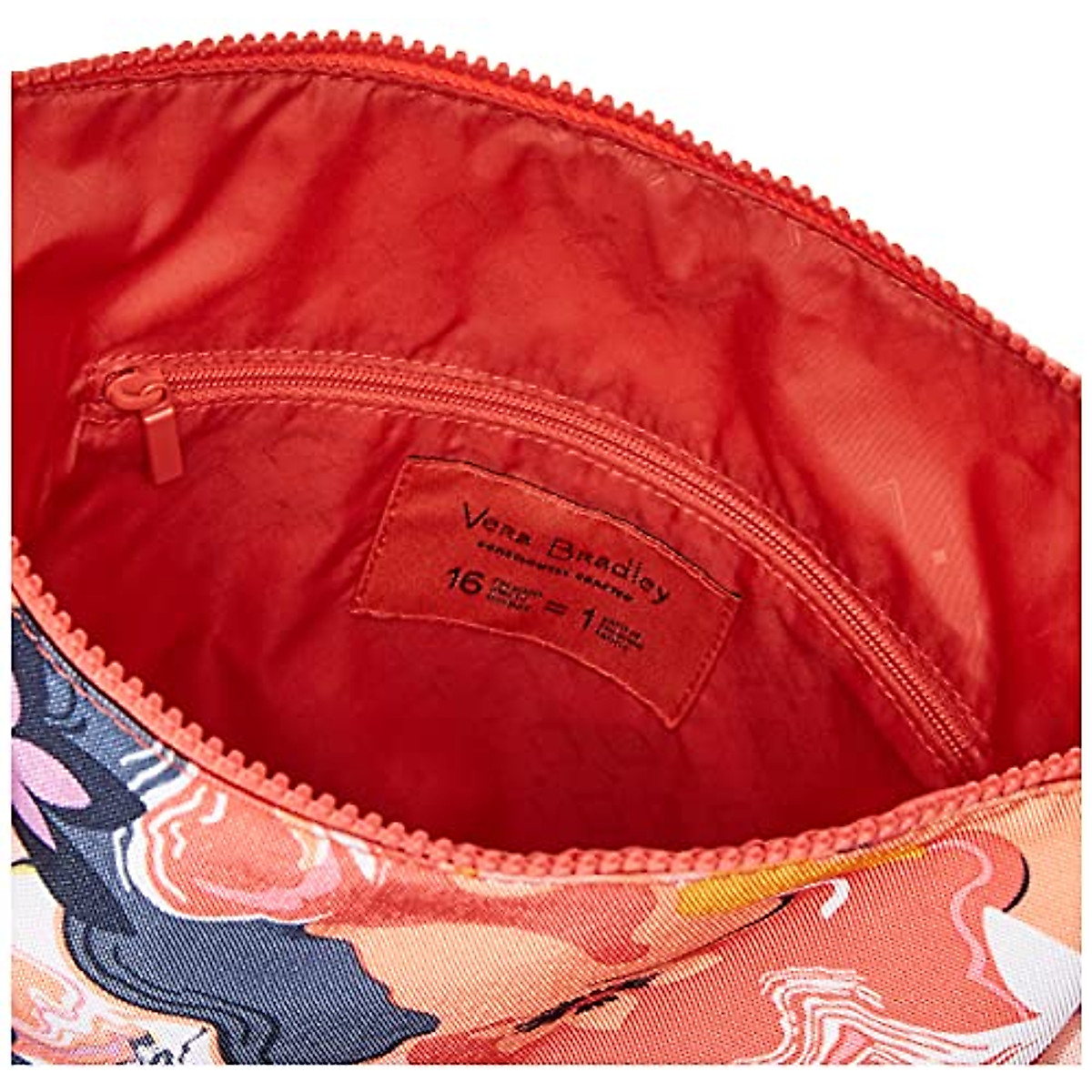 Vera Bradley Women's Recycled Lighten Up Reactive Hipster Crossbody Purse, Rosa Agate, One Size