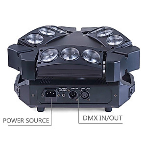 HSL Moving Head DJ Lights Beam Light RGB DJ Stage Light DMX512 Sound Activated Disco Party Pub Wedding Christmas Stage Lighting DJ Equipment