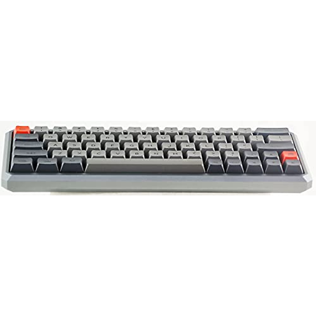 Clack Solid Aluminum Mechanical Keyboard - Cherry MX Brown Switches - Hot swappable - GK64, Grey