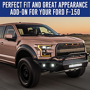 Bullet Antenna for Ford F-150 XL XLT 2009-2024 - Highly Durable Premium Truck Antenna 5.45 Inch - Car Wash-Proof Radio Antenna for FM AM - Black, 50 Caliber Design - Ford F150 Accessories