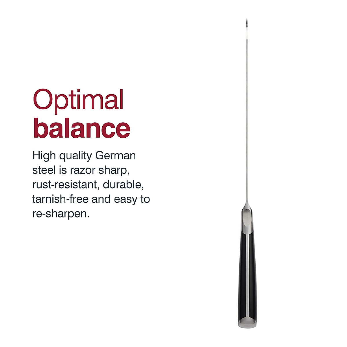 Zyliss Comfort Pro Bread Knife - Full Tang Bread Knife - Ice Hardened Stainless Steel Kitchen Knife - Crumble-Free Kitchen Cutlery - Black/Stainless Steel - 8 inches