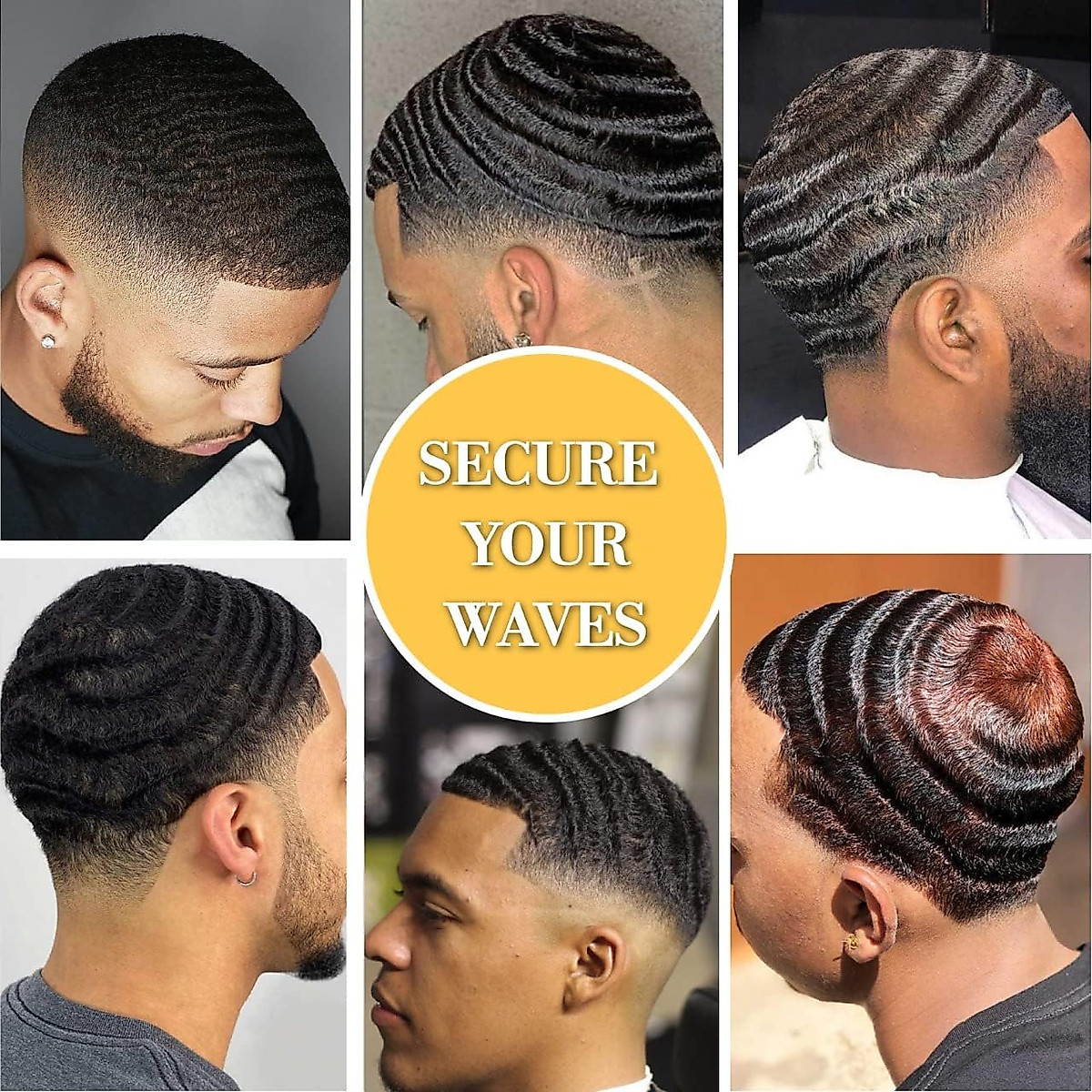 Royalty Headwear Premium Wave Cap, The Best Wave Cap for for 360, 540, and 720 Waves (Black)