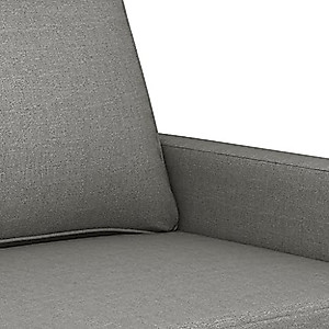 CUMYZO 2-Seater Sofa Dark Gray 55.1" Fabric Gray 22kg/48.4Ib
