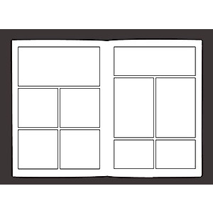 Blank Comic Book: Variety of Templates, 2-9 panel layouts, draw your own Comics