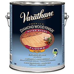 RUST-OLEUM 230031 Varathane Gallon Gloss Waterborne Diamond Floor Finish 1 Gallon, Packaging May Vary
