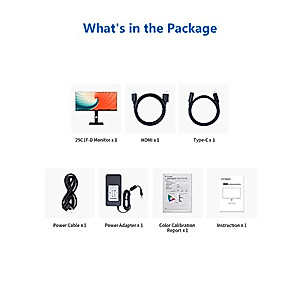 INNOCN 29" Ultrawide Monitor USB Type C 21:9 IPS Display WFHD 2560 x 1080P 350Nits 99% sRGB DP HDMI Computer Monitor, 75Hz, Split Screen, Height/Pivot Adjustable, Wall Mountable - 29C1F-D