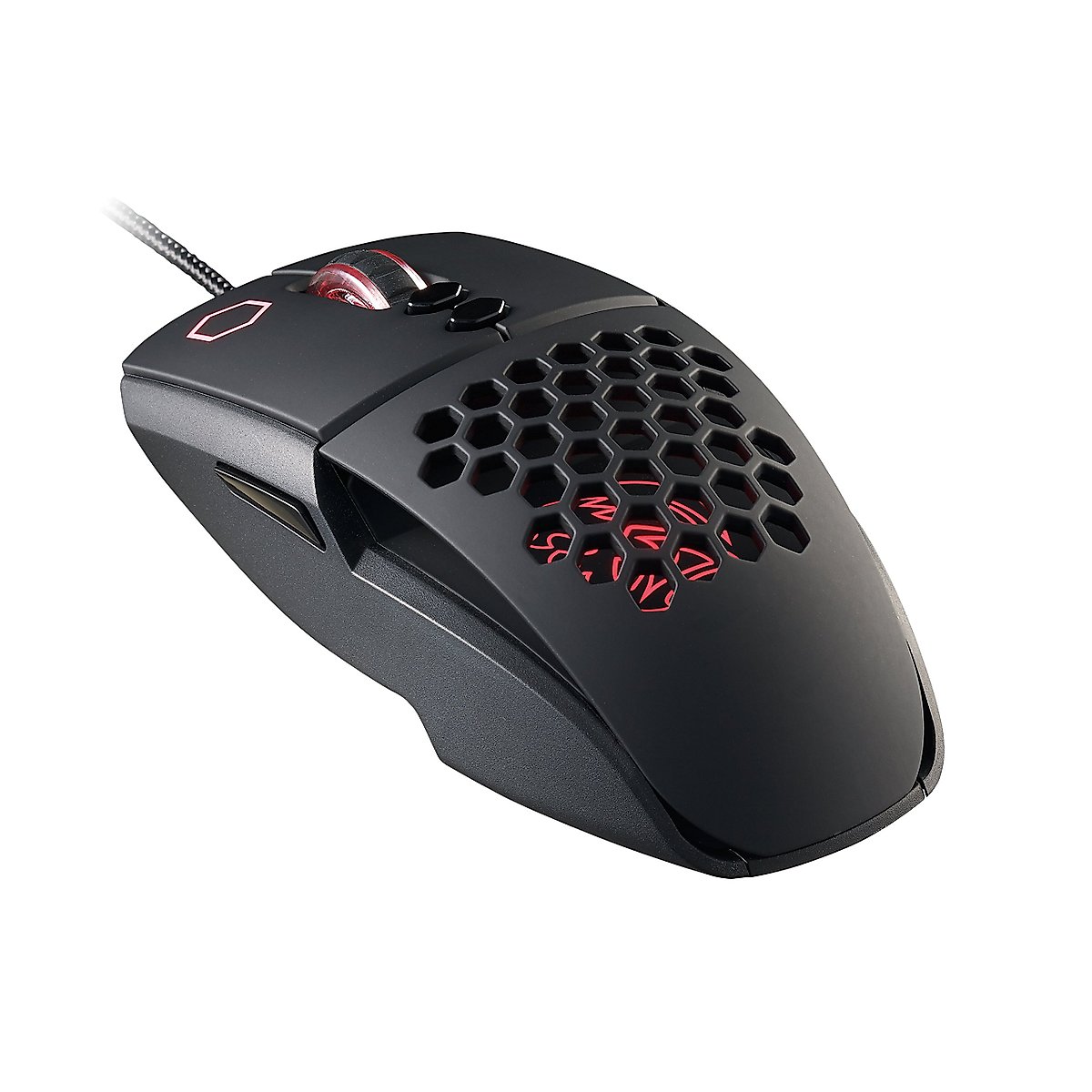 Thermaltake Tt Esports Ventus Ambidextrous Laser Gaming Mouse with 3-Zone Red LED Illumination, 7 Programmable Buttons, 5700 DPI Sendor, Graphical Configuration Interface
