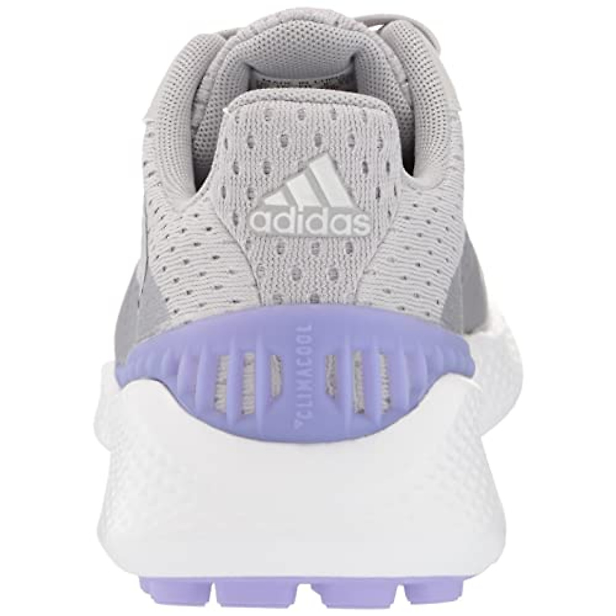 adidas Women's SUMMERVENT Spikeless Golf Shoes, Grey Two/Silver Metallic/Light Purple, 8