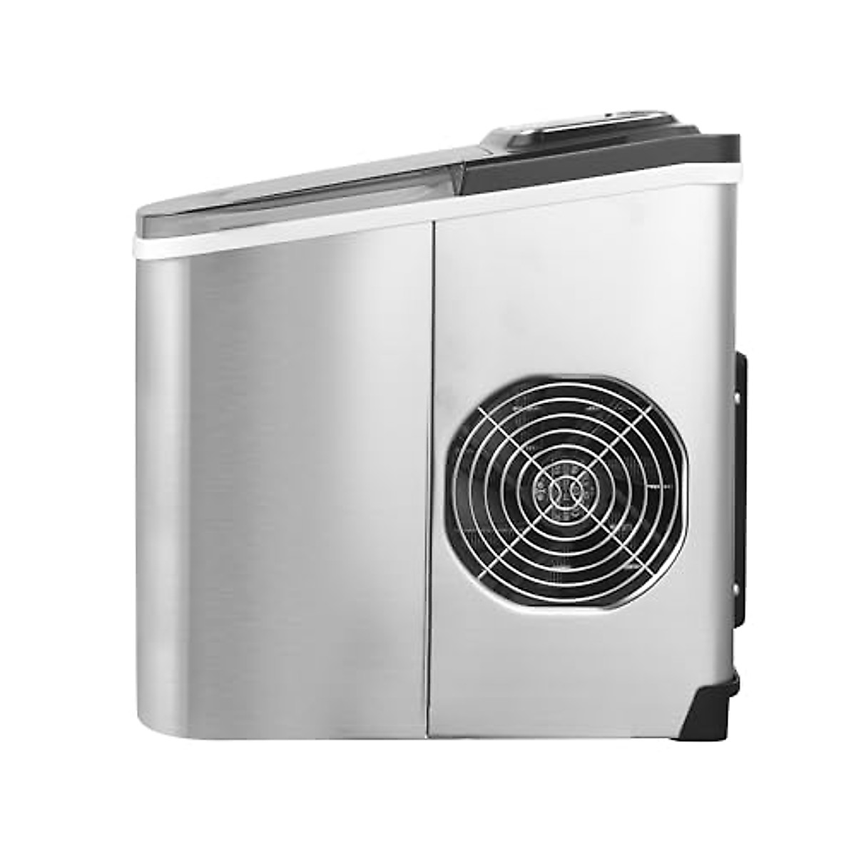 Panana Smart Countertop Ice Makers,Automatic Clean,Portable Ice Maker 9 Cubes Ready in 7-10min,26lbs/24H,for Home Kitchen Party Camping,Silver