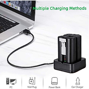 2 Pack 6040mAh Replacement Battery with Charger Station for Ring-Doorbell Camera 2/3/4, Spotlight Camera and Stick Up Cam, Rechargeable Upgraded Lithium Li-ion Batteries 3.65V Camera Indoor