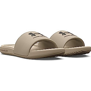 Under Armour Men's Ansa Graphic Logo Fixed Strap, (201) Khaki Base/Khaki Base/Federal Tan, 7, US