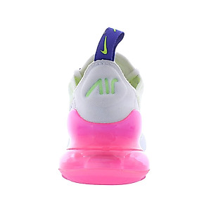 Nike Women's Air Max 270 White/Volt-Pink Blast (DH0252 100) - 10