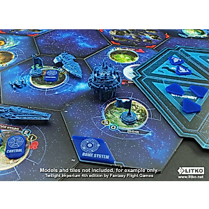Command & Control Token Set | Compatible with Twilight Imperium 4th Edition | Set of 33 (Blue)