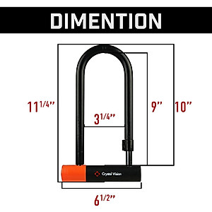 Blackstone Anti-Theft 130 dB Alarm U-Lock Heavy Duty