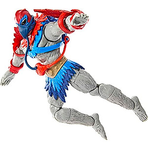 Masters of the Universe Masterverse Action Figure, Stratos Toy Collectible with Articulation & Accessories, 7 inch
