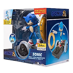 Sonic the Hedgehog Sonic 2 Movie - Sonic Speed RC Vehicle, Blue/ Grey