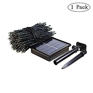 Hopolon Solar Fairy/Starry String Lights Outdoor Waterproof 72ft 200LED for Patio, Lawn,Garden, Home, Wedding, Holiday, Christmas Party, Xmas Tree Decoration,Waterproof/Timer/USB Charge (Cool White)