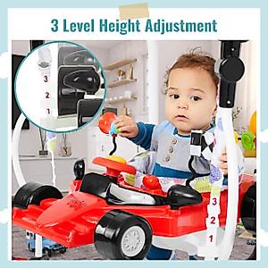 Dream On Me, Champ Activity Center & Jumper, Red