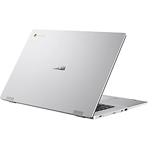 Asus Newest Chromebook 17.3" FHD Laptop Computer, Intel Celeron N4500(Up to 2.8GHz), 4GB RAM, 128GB Space(64GB eMMC+64GB Card), WiFi, Bluetooth, Webcam, USB Type-C, Silver, Chrome OS, JVQ MP