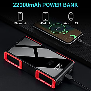 Veama Jump Starter, 4500A Peak Car Jump Starter Battery Pack for Up to 9L Gas or 7L Diesel Engines,Safe 12V Portable Battery Starter Power Pack with Full Screen & LED Light