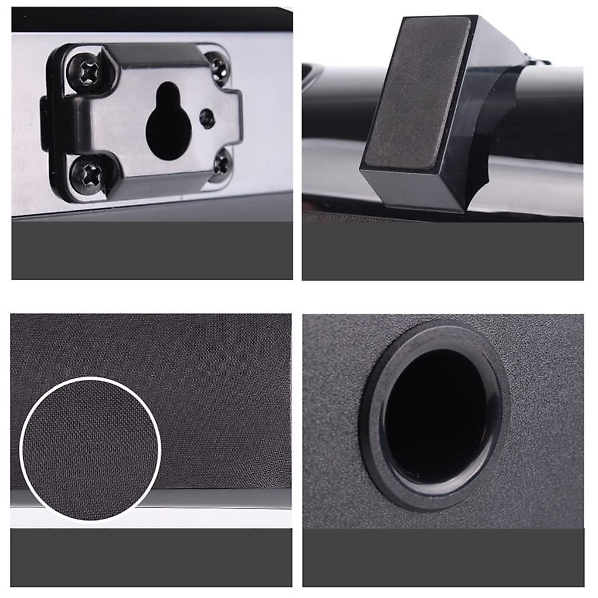 IRDFWH Speaker Sound Bar with 4 Inches Subwoofer Music Box for Home Theater Support AUX Optical RCA Soundbar TV