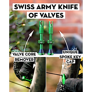 Peaty's x Chris King (MK2) Tubeless Valves, 42mm, Navy