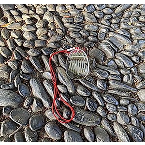 SLDHR Mini 8 Keys Kalimba Thumb Piano, Portable Marimba Music Thumb Piano Pendant with Lanyard, A Unique Gift for Children, Adults and Beginners (Oval) B12-1