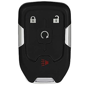 ANGLEWIDE Car Key Fob Keyless Entry Remote SHELL CASE Replacement for 17 for GMC DENALI XL (FCC HYQ1EA) 4 Buttons 1pad