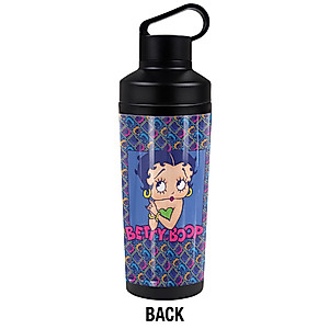 Betty Boop OFFICIAL Pop Betty 18 oz Insulated Water Bottle, Leak Resistant, Vacuum Insulated Stainless Steel with 2-in-1 Loop Cap