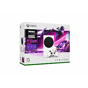 Microsoft Xbox Series S All-Digital Console I Wireless Controller I HDR I AMD FreeSync I Up to 1440p Gaming Resolution I Up to 120 FPS Performance Target I with HDMI Cable (Fortnite & Rocket League) (Renewed)